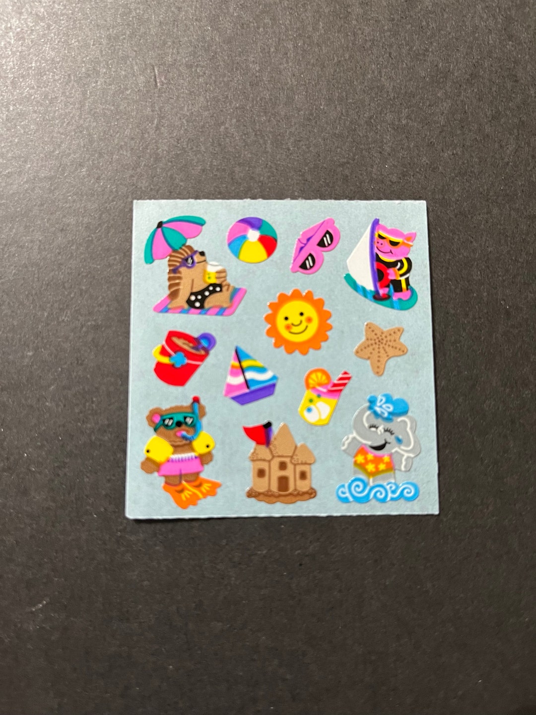 Sandylion Vintage Very Rare Paper Seaside Animals Stickers - Etsy