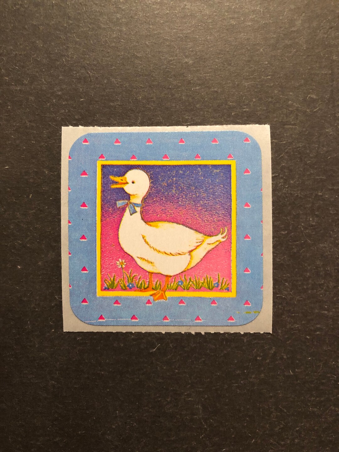 Sandylion Vintage 80s Very Rare Square Duck Sticker - Etsy