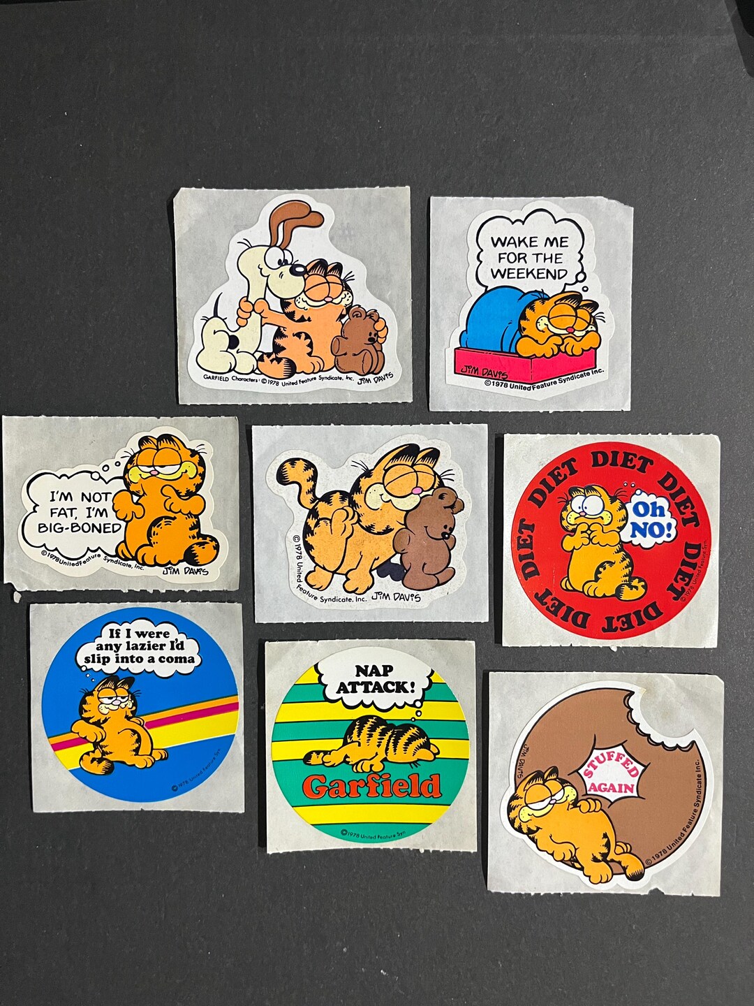 Vintage Rare Garfield Sticker Lot - Etsy