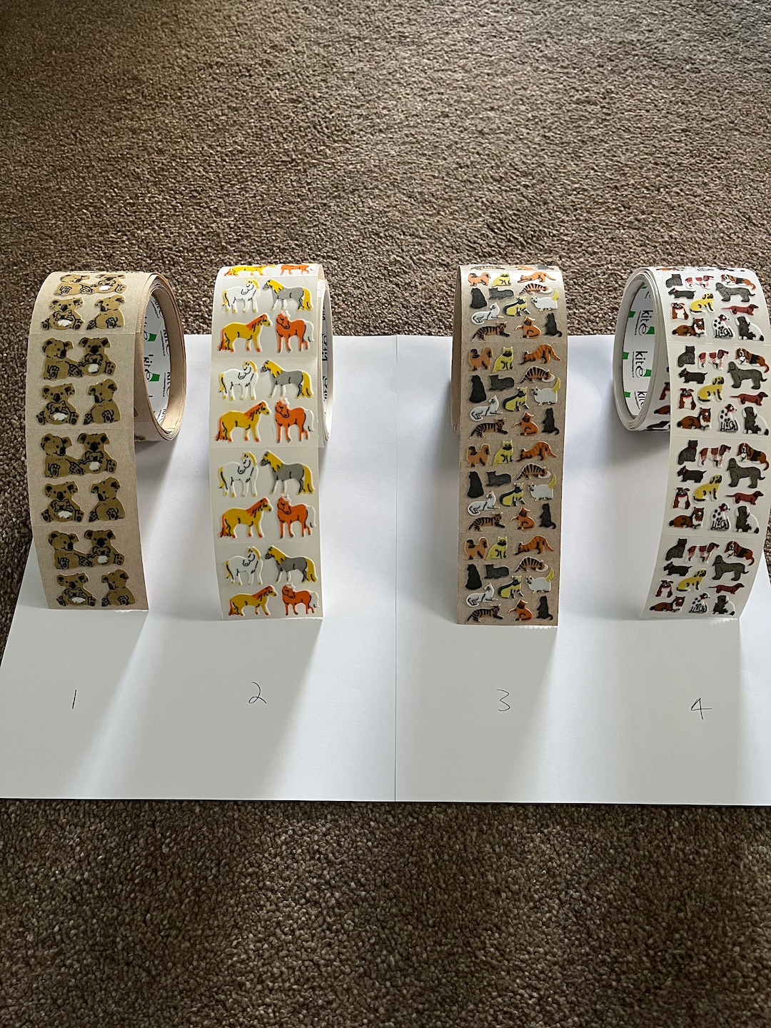 Stickermagic Fuzzy Sticker Rolls - Please Choose From Drop Down List - Etsy