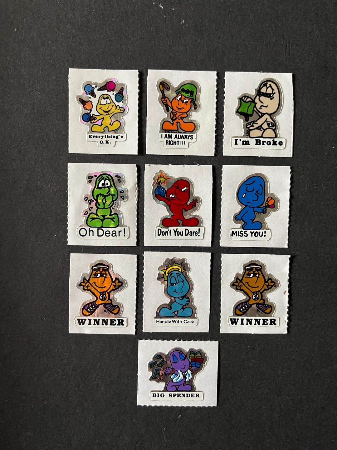 Moodies Vintage Rare Sticker Lot - Etsy