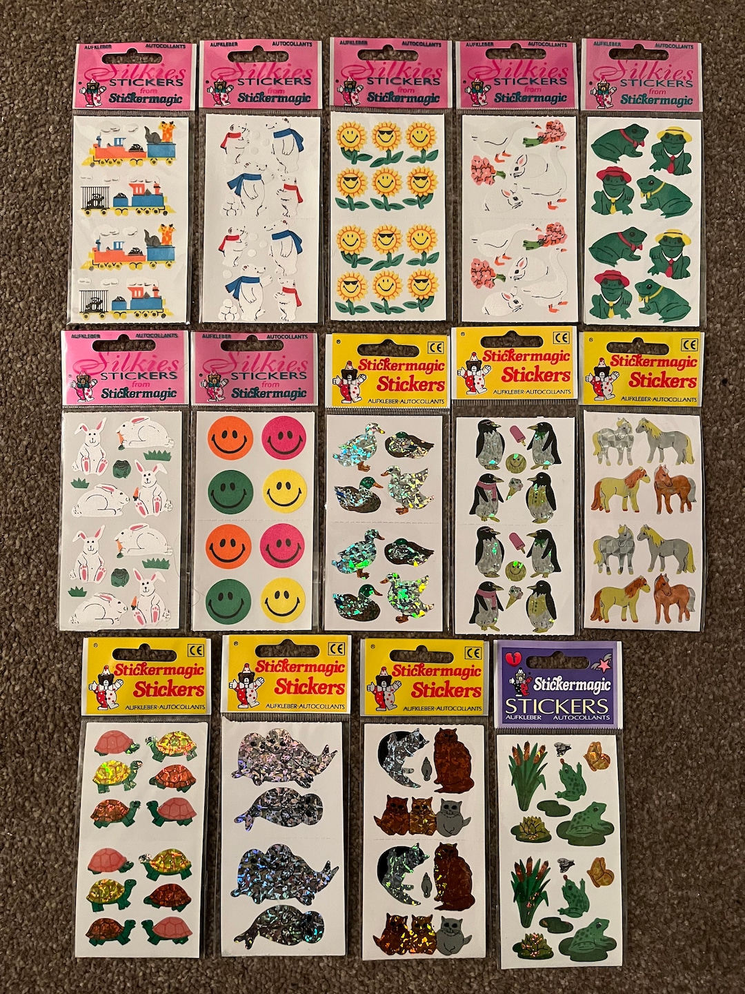 Stickermagic Silky and Prismatic Stickers - Please Choose From Drop ...