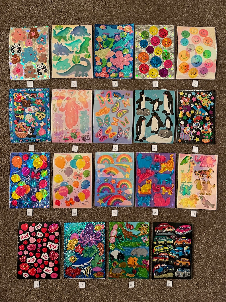 Sandylion Vintage Rare Maxi Pearl and Prismatic Stickers - Etsy