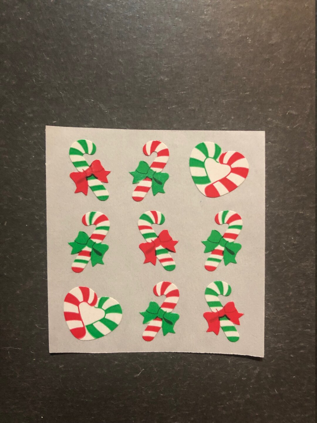 Sandylion Vintage Rare Paper Mini Candy Cane Stickers - Etsy