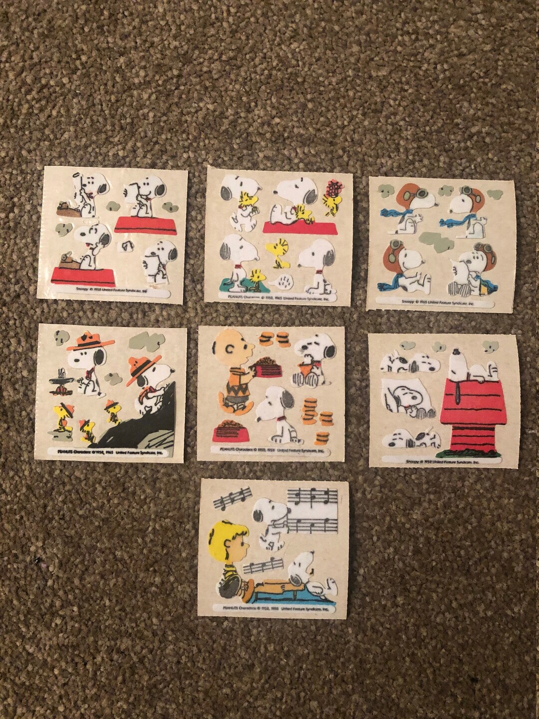 Stickermagic Rare Fuzzy Snoopy Stickers - Etsy
