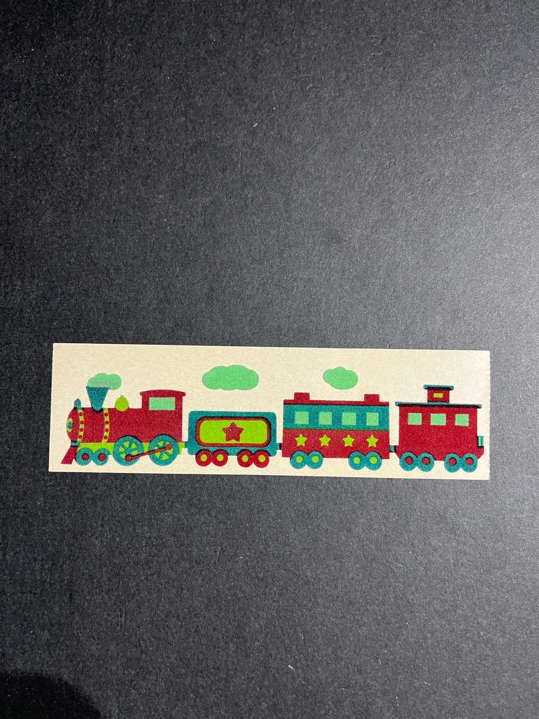 Sandylion Vintage 80s Very Rare Fuzzy Train Stickers - Etsy