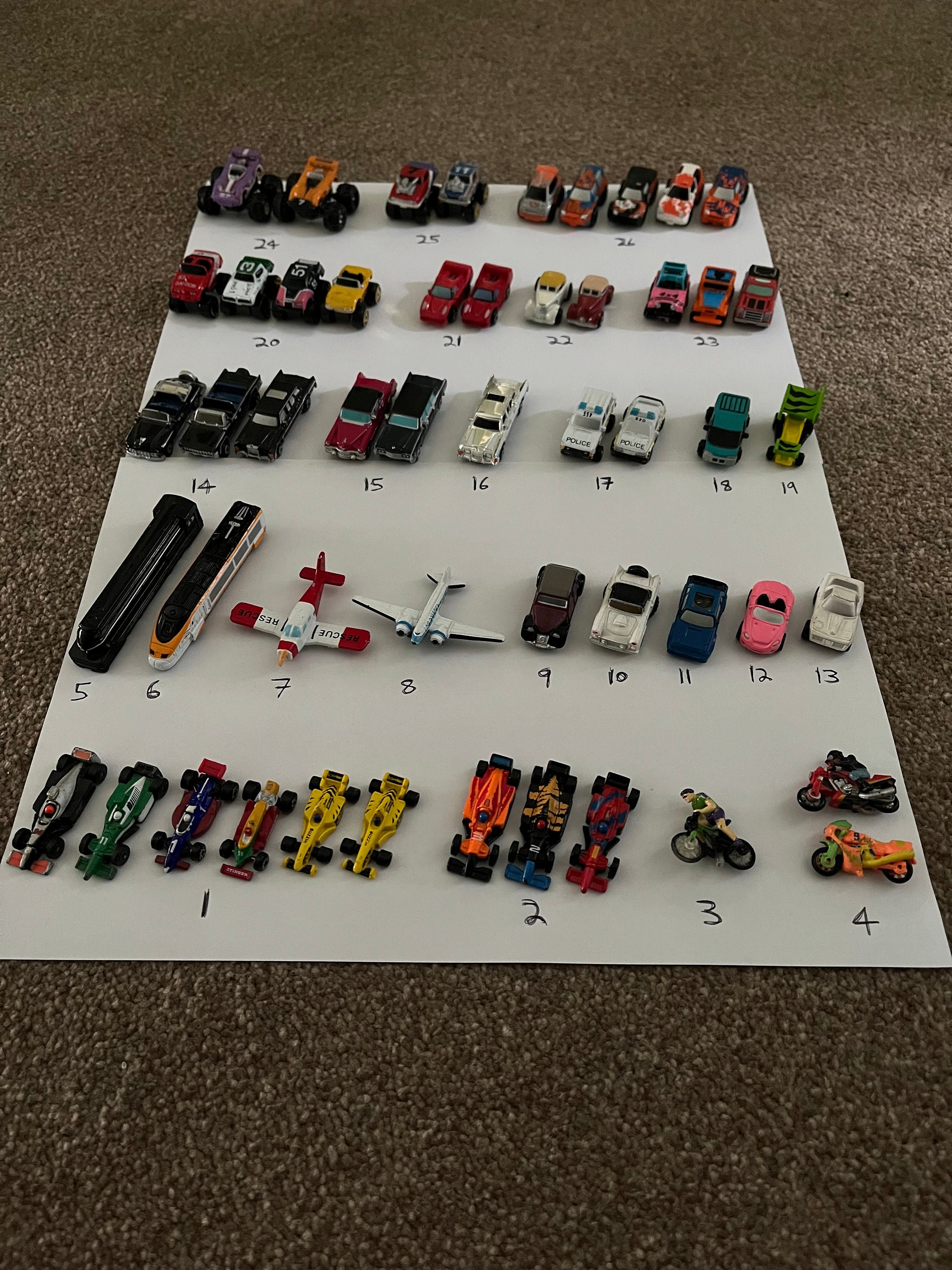 Micro Machines Vintage Cars, Racing Cars, Bike, Planes, Trains - Please ...