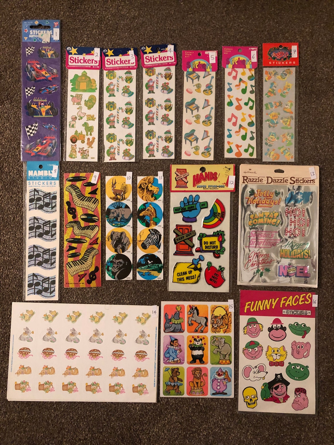 Vintage Rare Stickers - Hallmark, Slick Sticks, Hambly, - Etsy