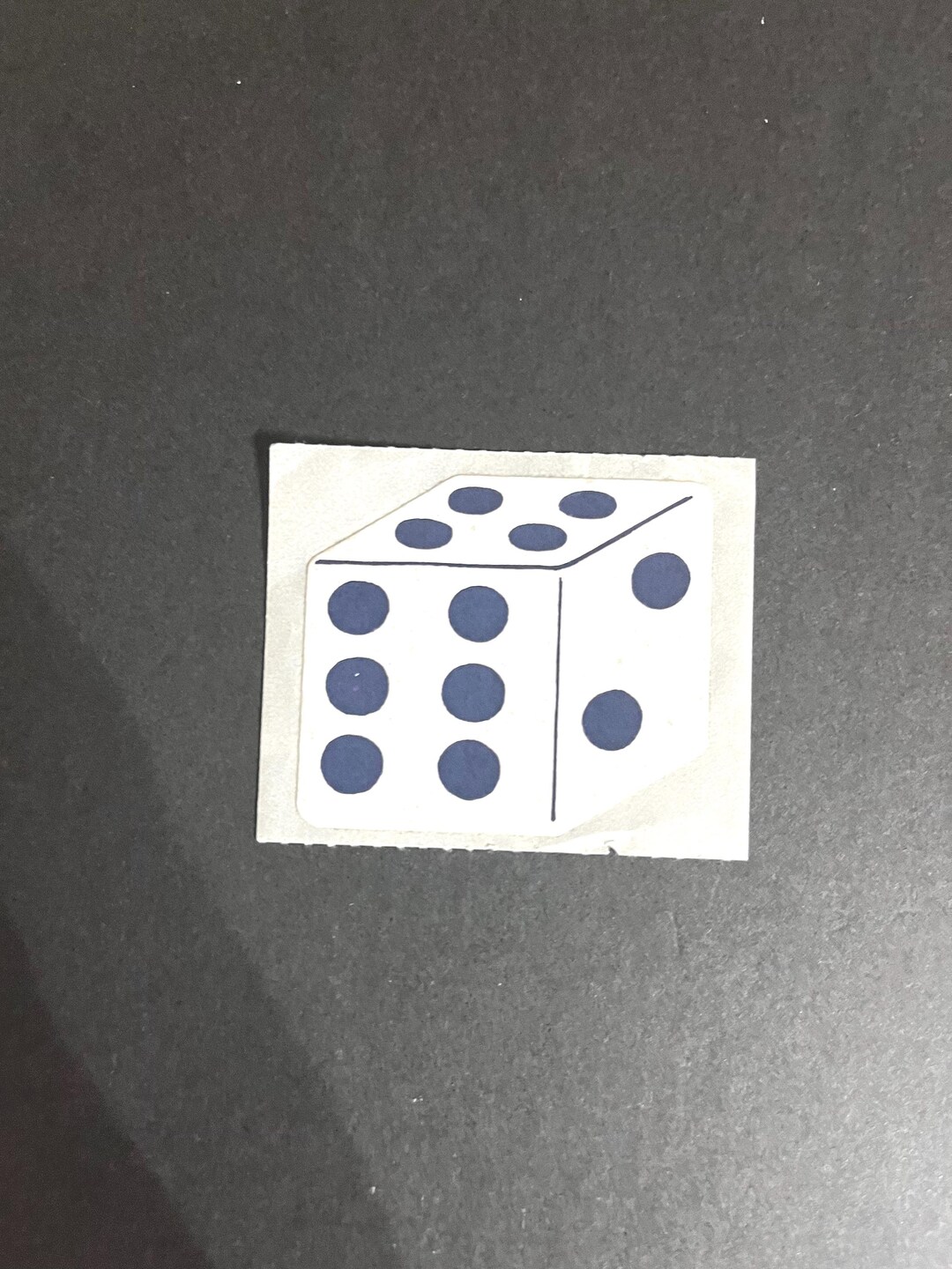 Sandylion Vintage 80s Very Rare Kromekote Dice Sticker - Etsy