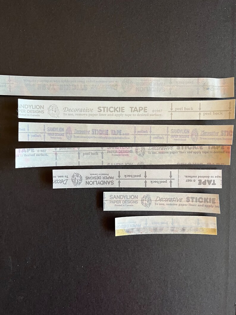Sandylion Vintage 80s Rare Sticker Tape - Etsy
