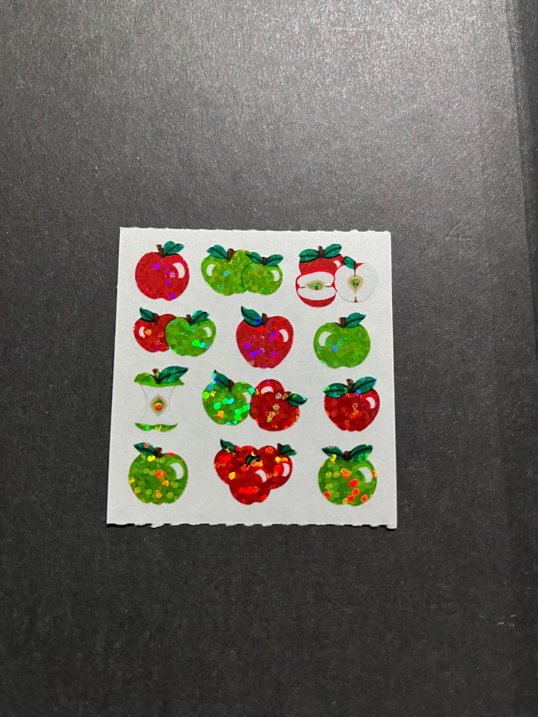 Sandylion Vintage Rare Shiny Small Apple Stickers - Etsy
