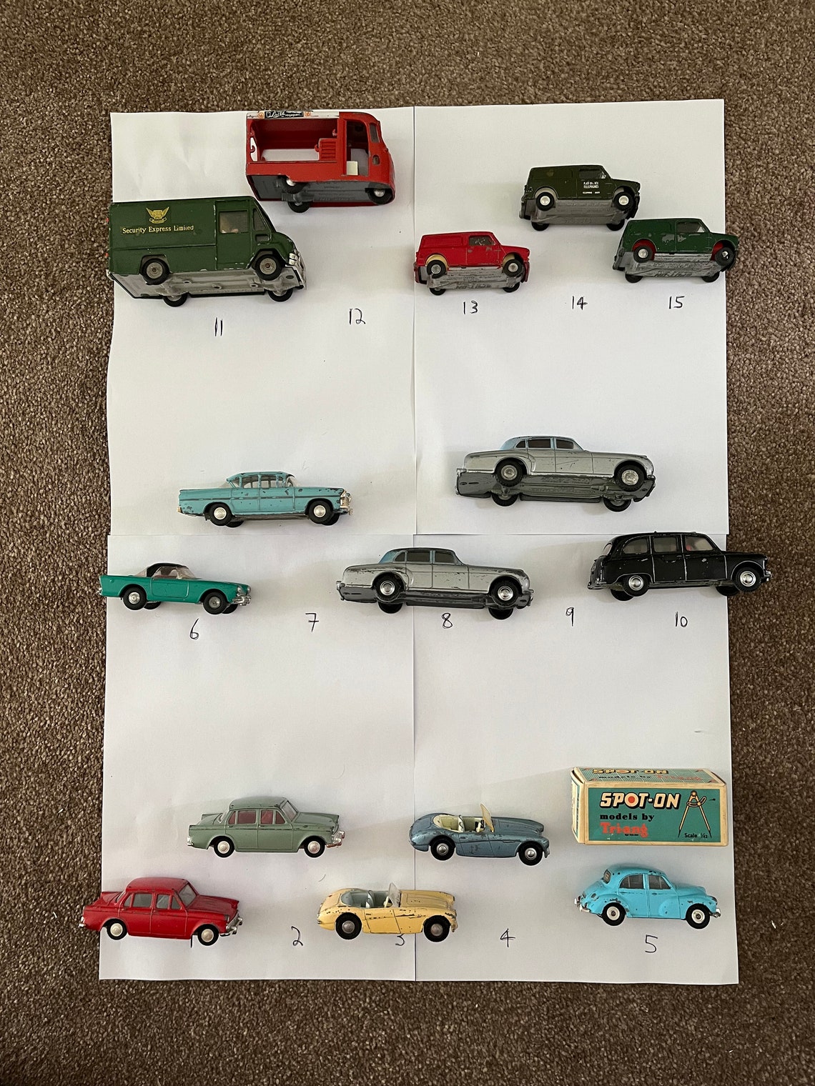 Triang Spot on Vintage Rare Cars and Vans - Please Choose From Drop ...