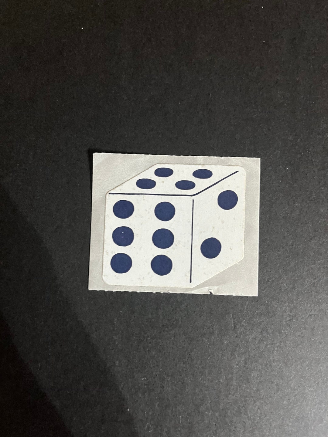 Sandylion Vintage 80s Very Rare Kromekote Dice Sticker - Etsy