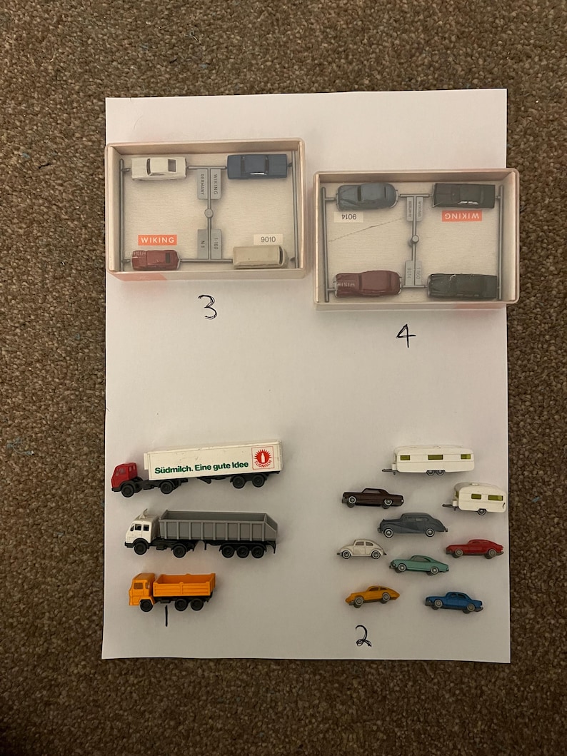 Wiking N Gauge Small Plastic Cars - Please Choose From Drop Down List ...