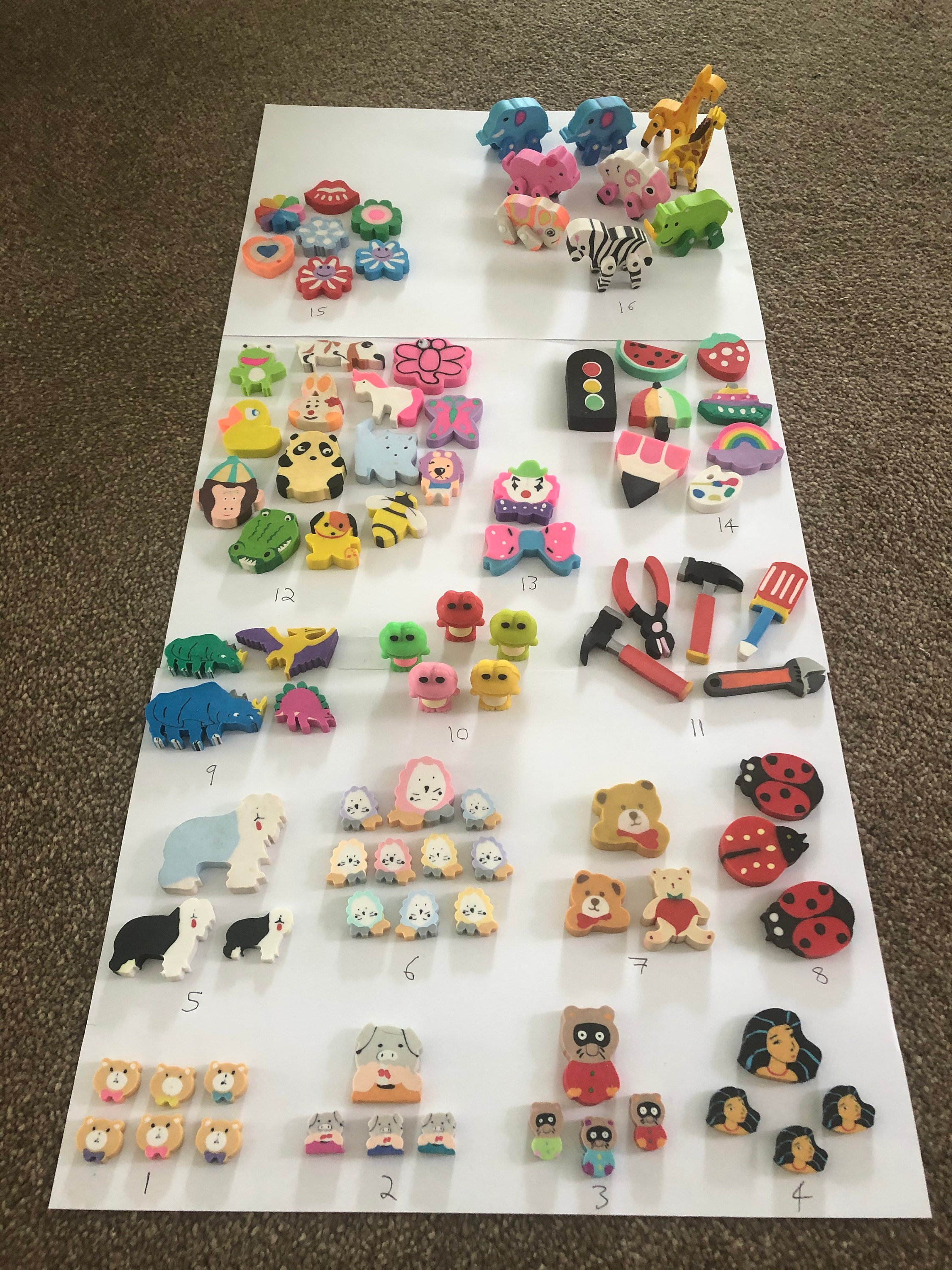 Erasers / Rubbers Many Vintage Please Choose From Drop Down List - Etsy