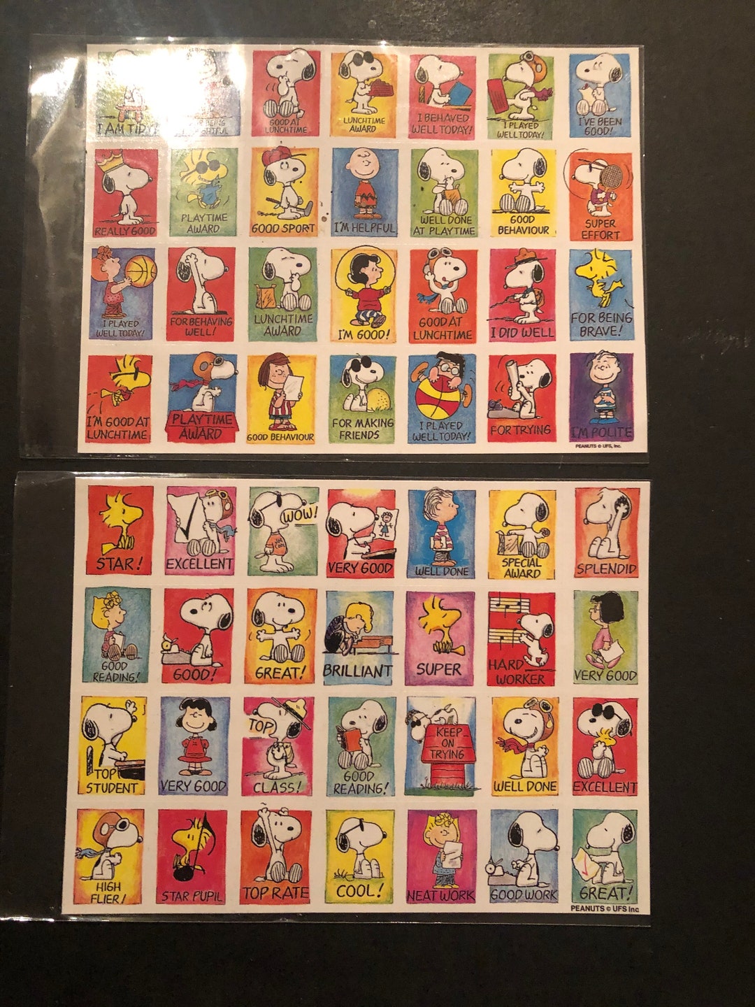 Stickermagic Snoopy Sticker Sheets - Etsy