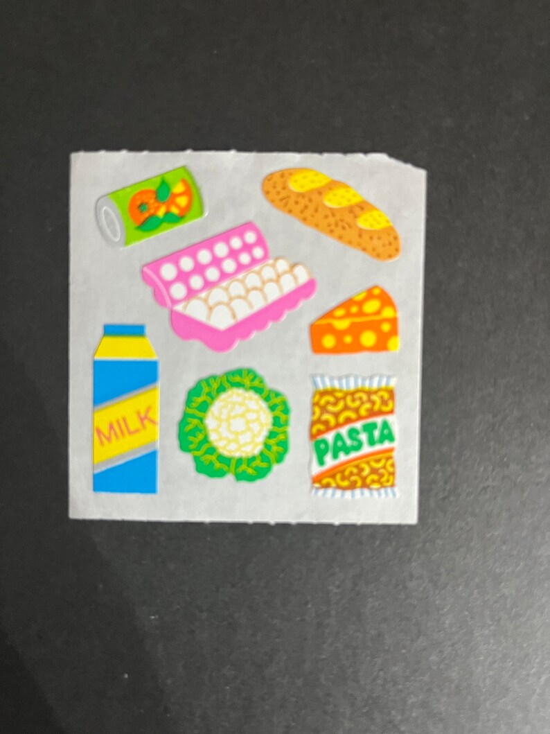 Sandylion Vintage Very Rare Paper Food Stickers - Etsy
