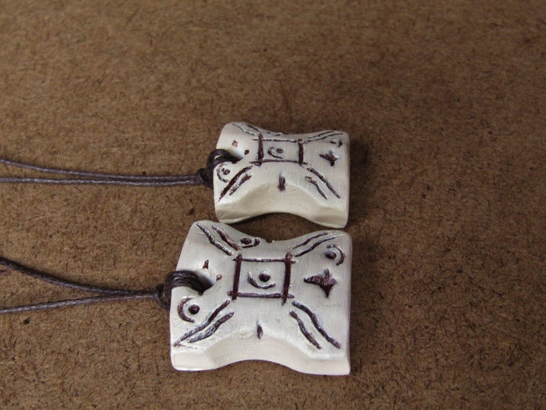 Japor Snippet Inspired Clay Pendant two Sizes Available - Etsy