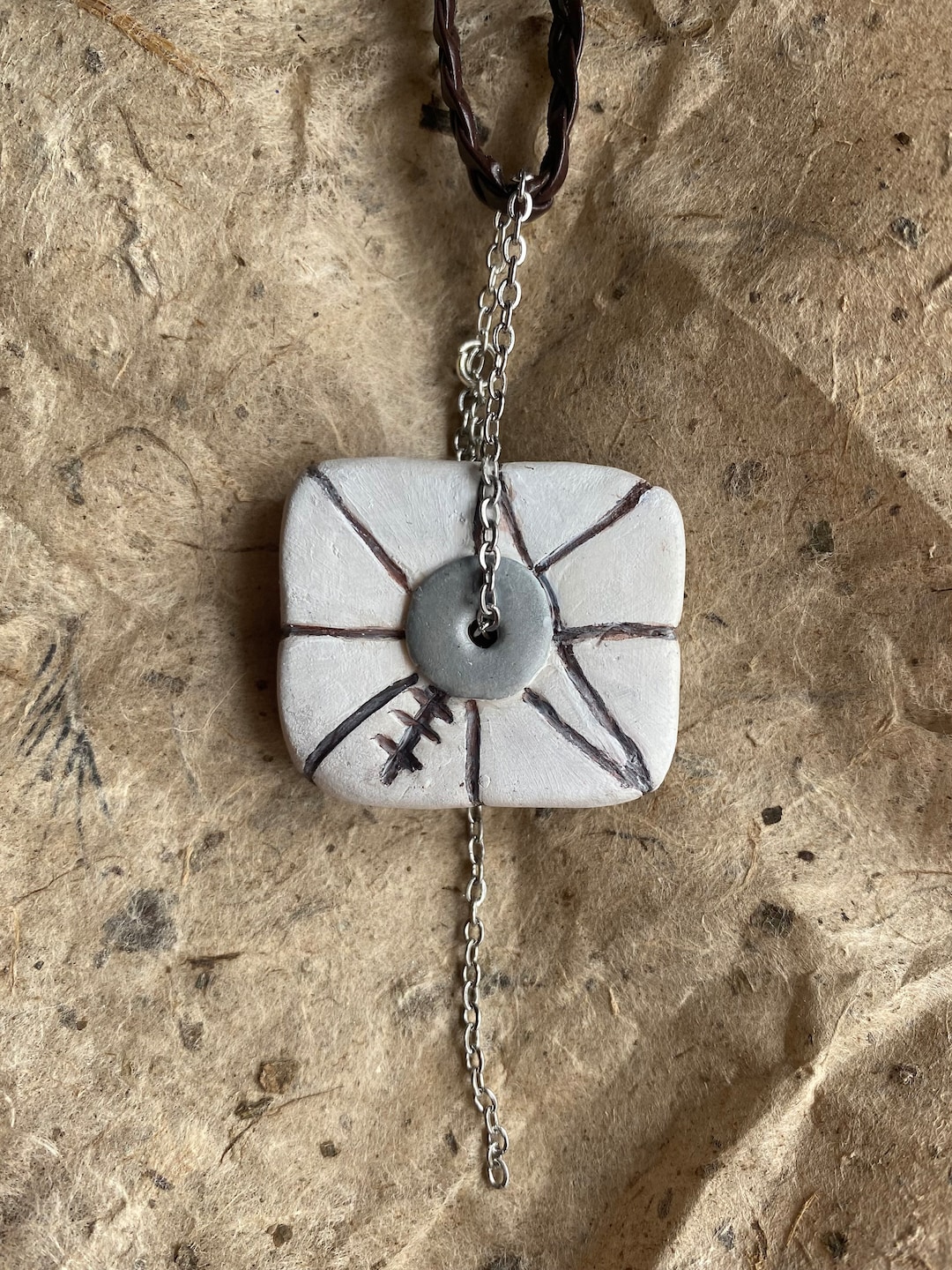 Qetsiyah Talisman Inspired Polymer Clay Necklace - Etsy