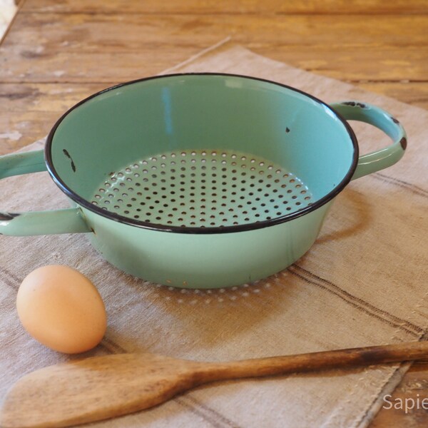 Enamel Colander - Etsy