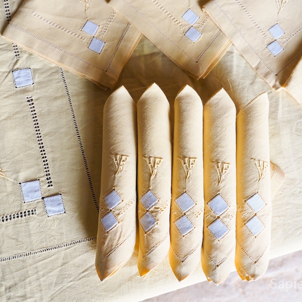 Antique Table Cloth - Etsy