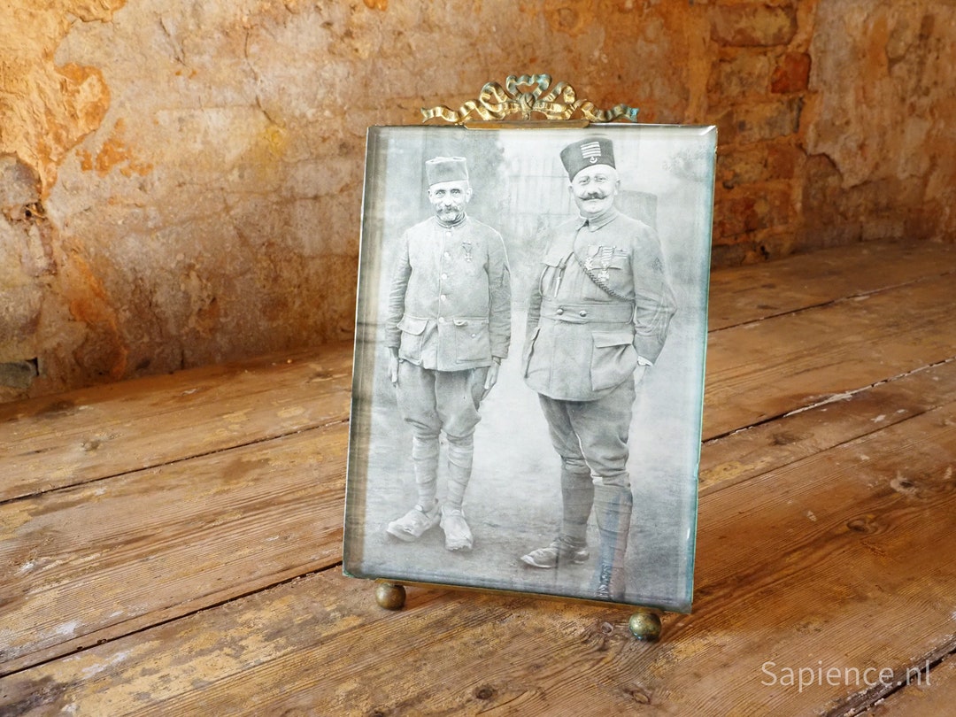 Rare Large Antique French Photo or Picture Frame With Thick Beveled ...