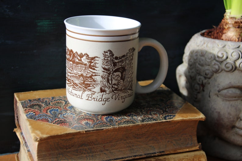 Vintage Mug Natural Bridge Virginia Stoneware States Souvenir - Etsy