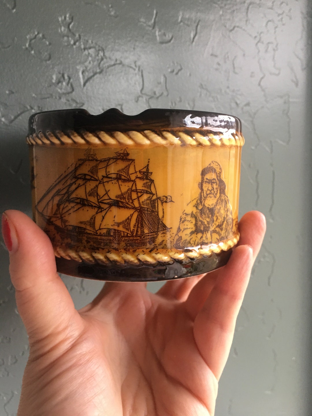 Vintage Nautical Ashtray/made in Japan/expedition/discovery/alaska ...