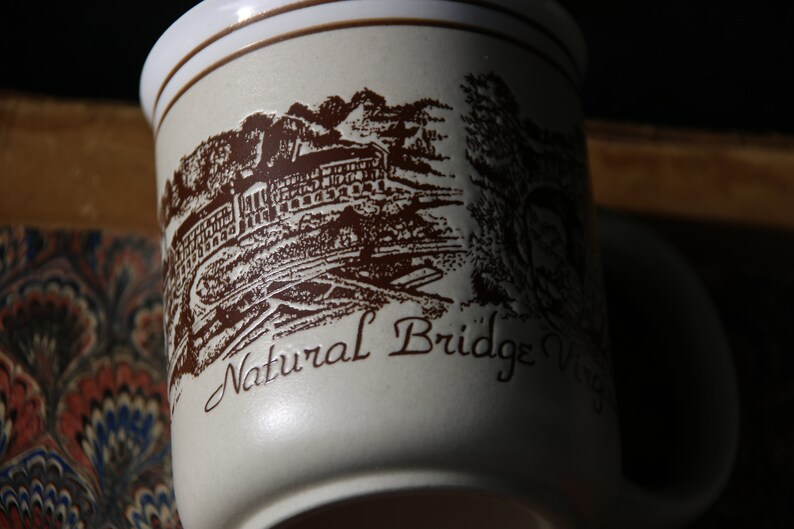 Vintage Mug Natural Bridge Virginia Stoneware States Souvenir - Etsy