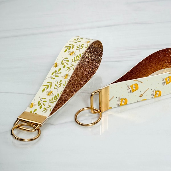 Faux Leather Keychain - Etsy