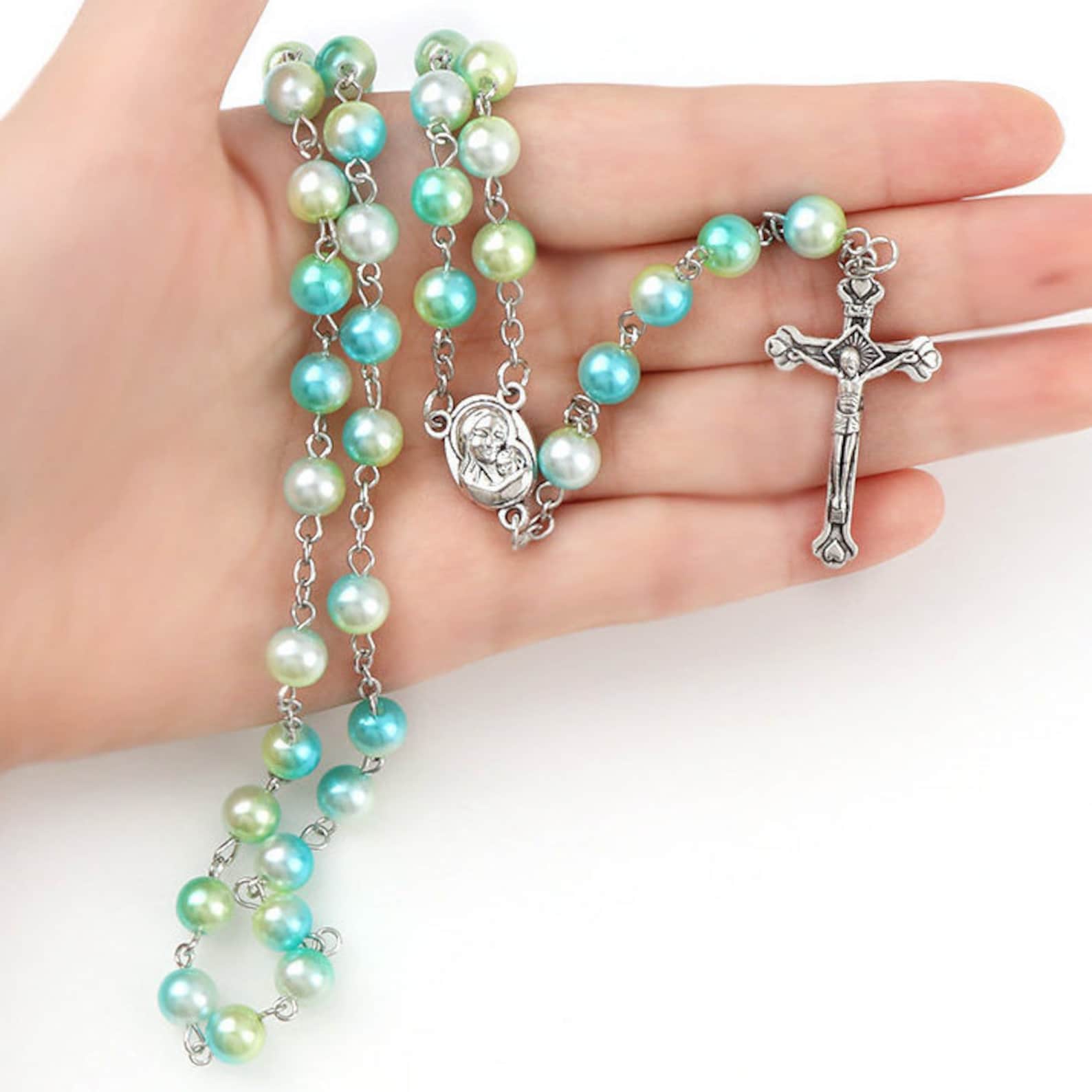 Beautiful Rosary,unique, Religious Rosary, Pray, Catholic, 8mm Beads ...