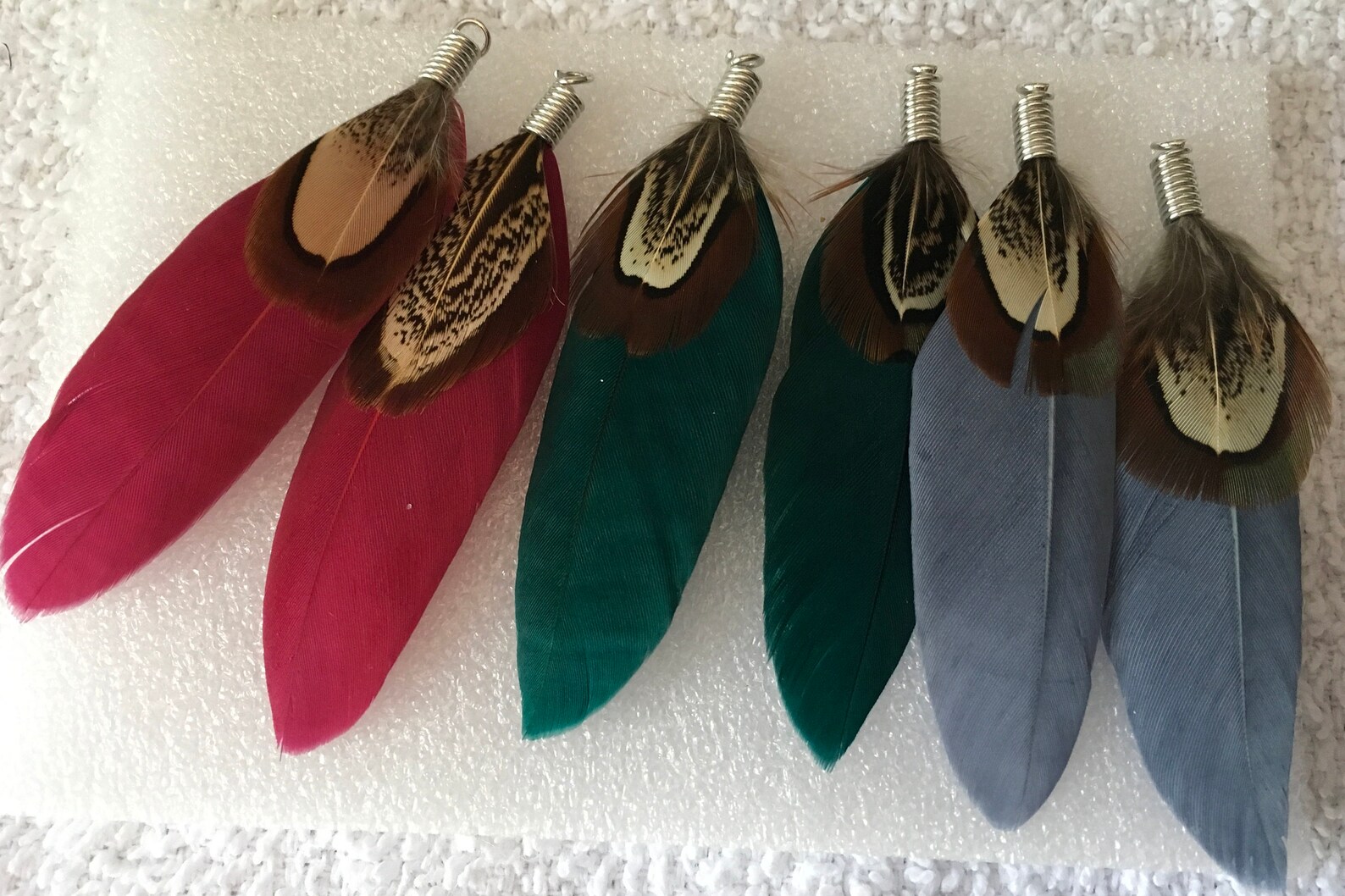 NEW 4pc Colorful Small Feathers Tasseljewelry - Etsy