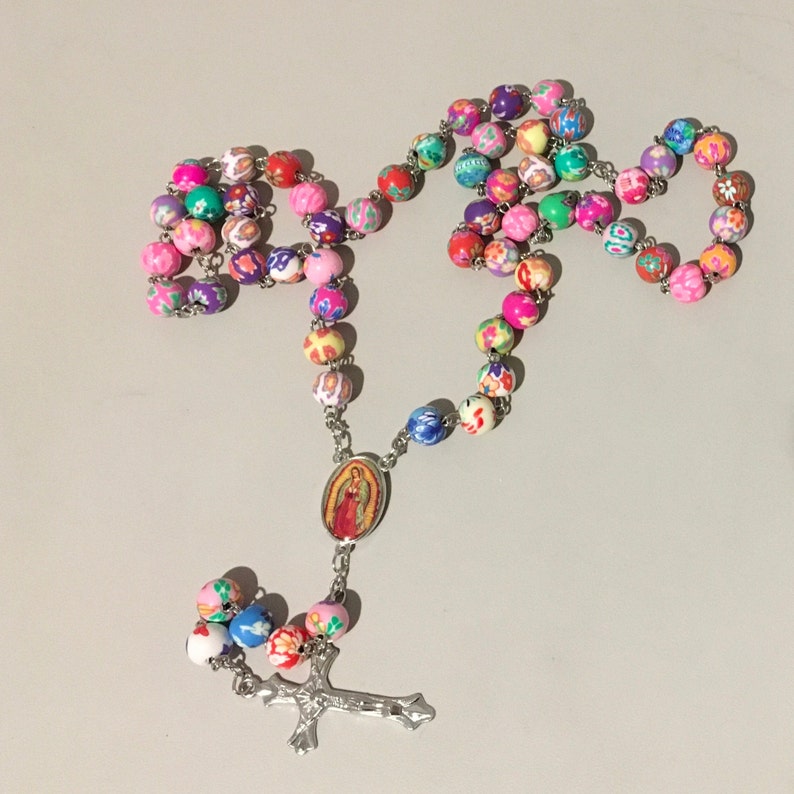 New Colorful Rosary, Beautiful, Unique Rosary,religious Rosary, Pray ...