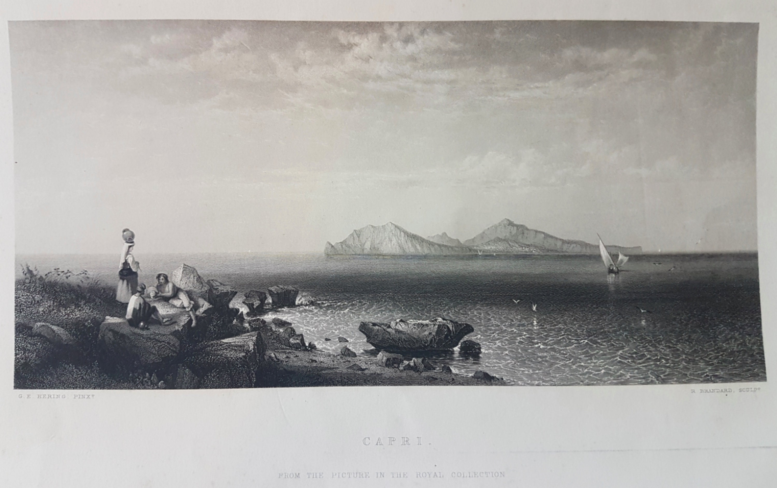 Capri by George Hering C. 1856 italy - Etsy