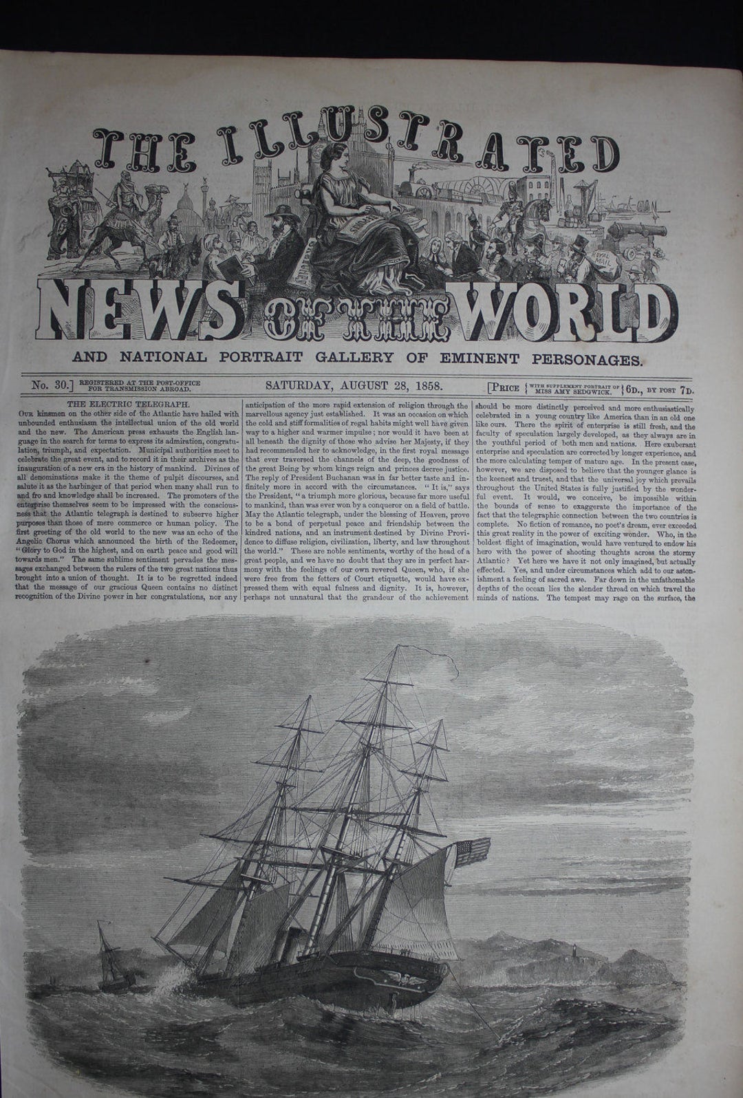 The American Steam Frigate Niagara and H.M.S. Gorgon - Etsy