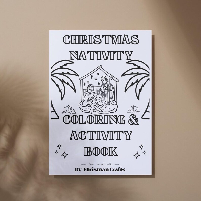 Nativity Coloring and Activity Book • Printable Christmas Story (PDF ...