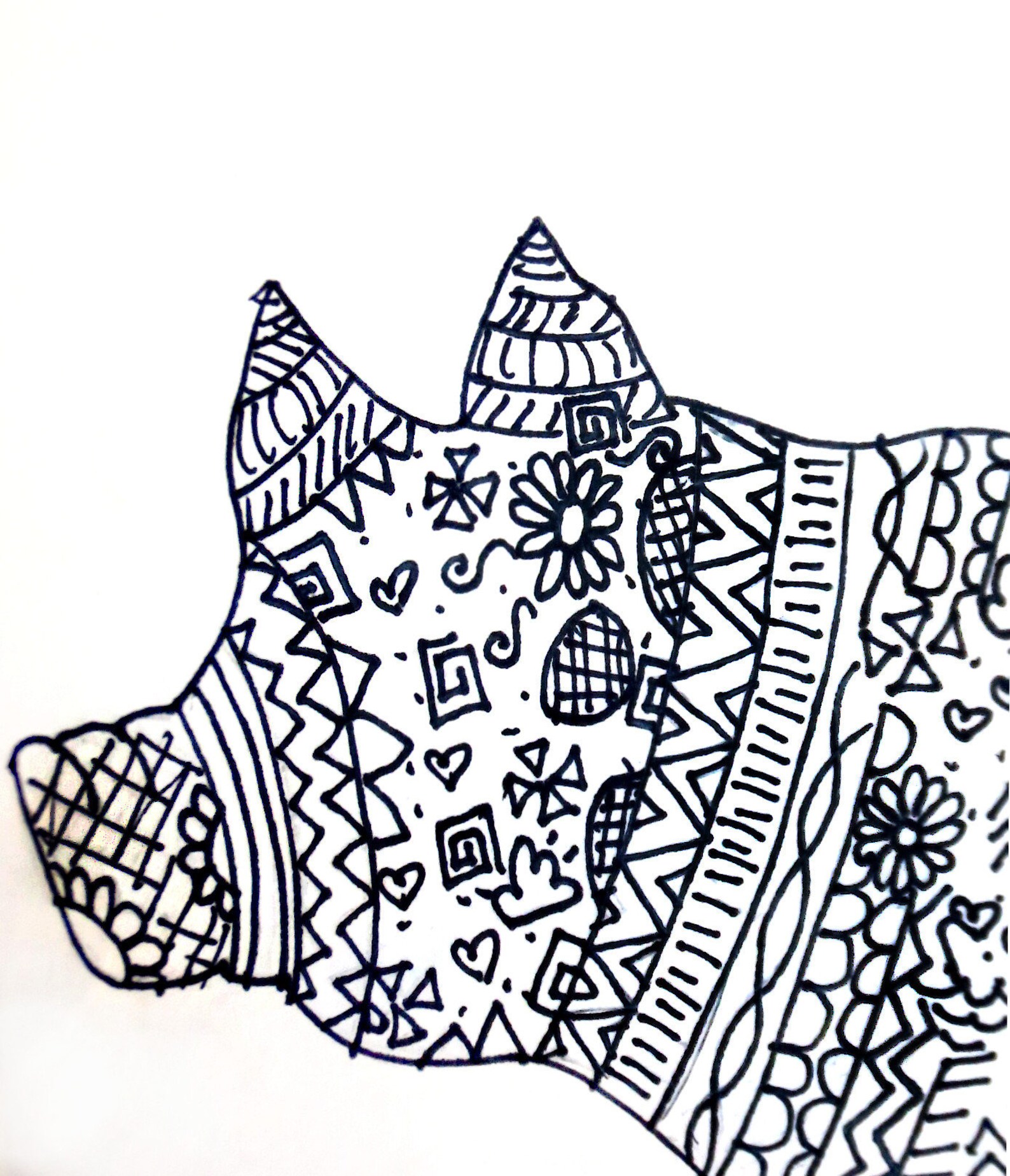 Pig Zentangle Coloring Page - Etsy