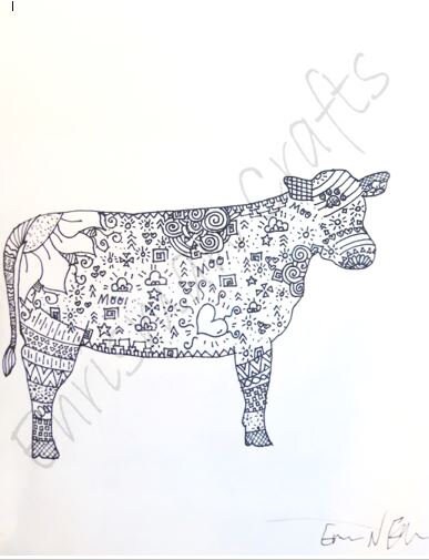 Farm Animal Bundle- 3 Zentangle Coloring Pages - Etsy