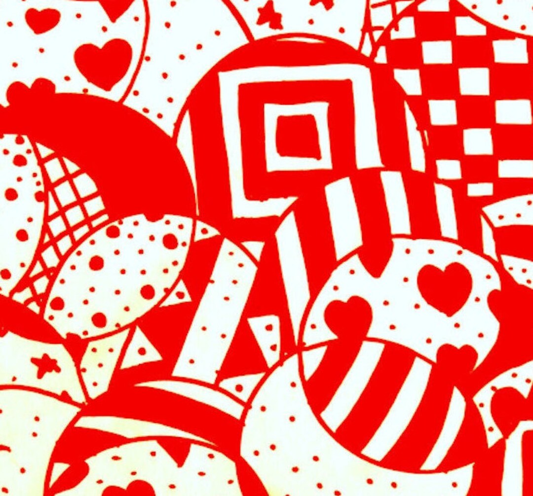 Red Zentangle Art - Etsy