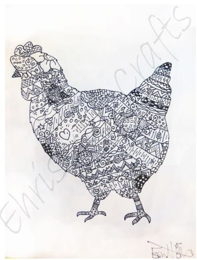 Farm Animal Bundle 3 Zentangle Coloring Pages - Etsy