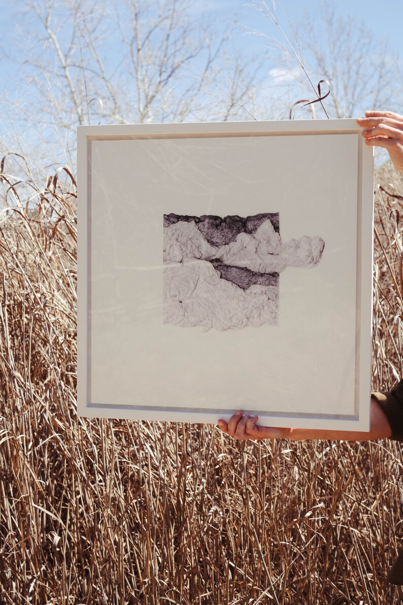 Minimalist Art | Abstract Landscape Collage Decor | Sky Collage | Wall ...