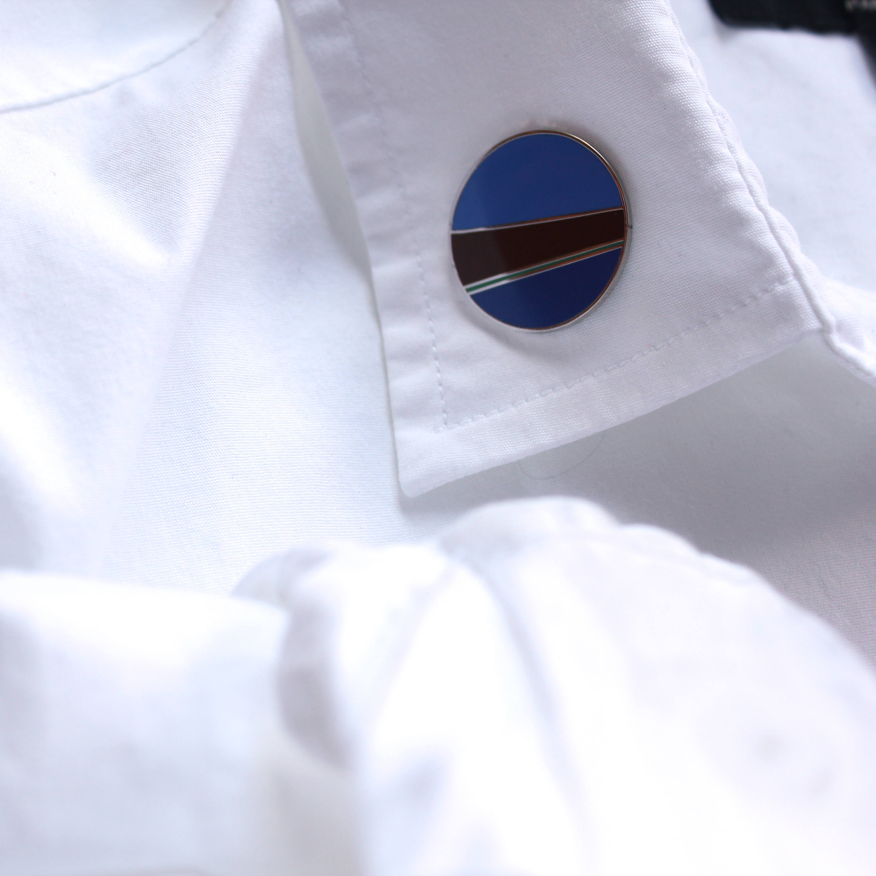 Abstract Landscape Hard Enamel Lapel Pin - Etsy