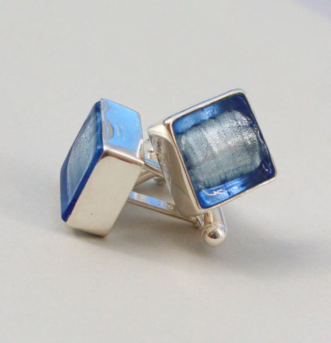 Murano Glass Cufflinks - Father's Day Gift - Gift for Dad - Best Man ...