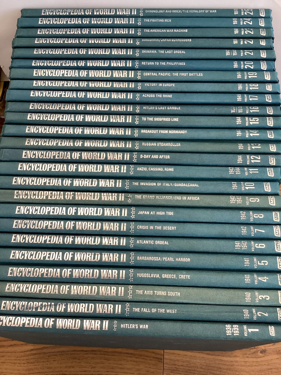 Marshall Cavendish Illustrated Encyclopedia of World War II Complete 25 ...