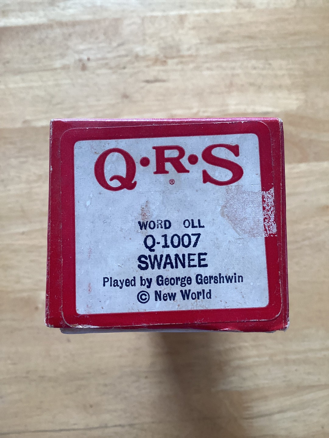 QRS Piano Roll Swanee Q1007 Played by George Gershwin, the Composer - Etsy
