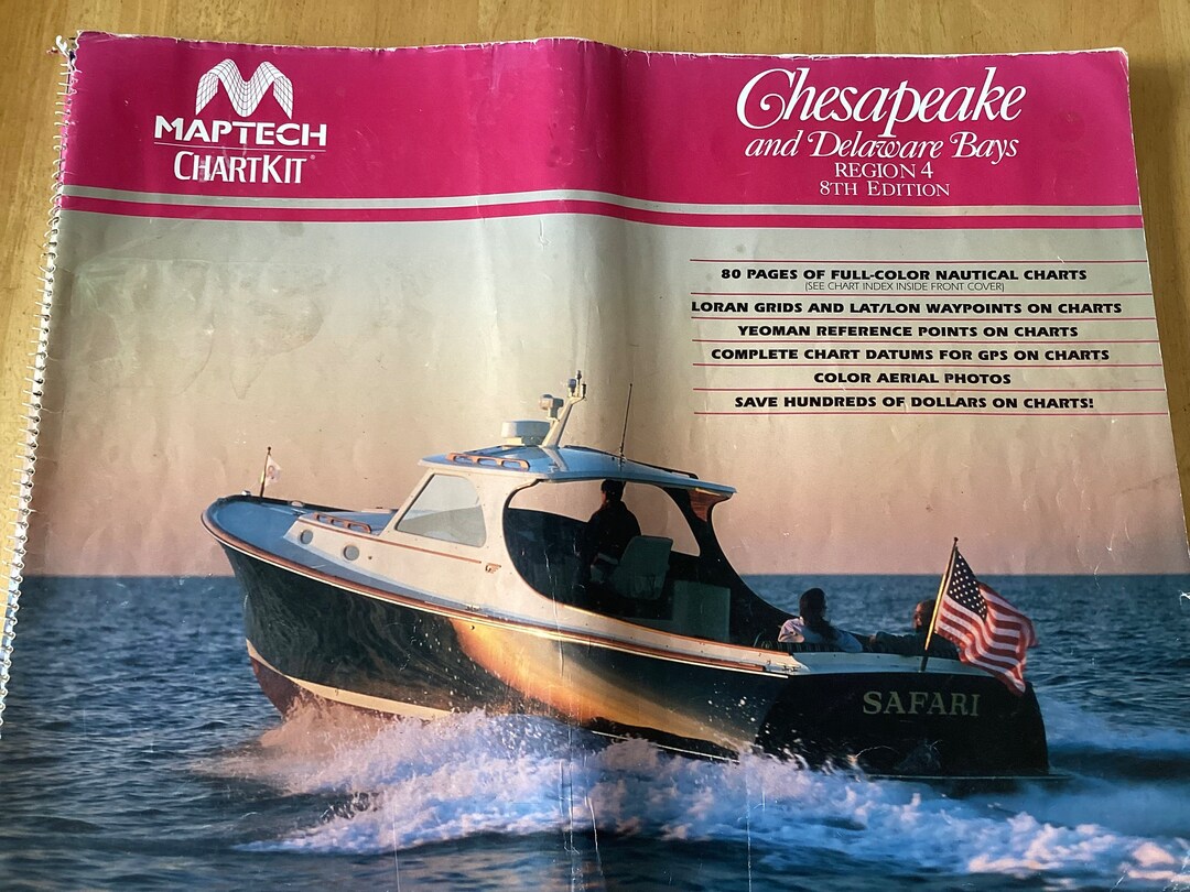 Maptech Chartkit Region 4 Chesapeake & Delaware Bays 8th Edition 1998 ...
