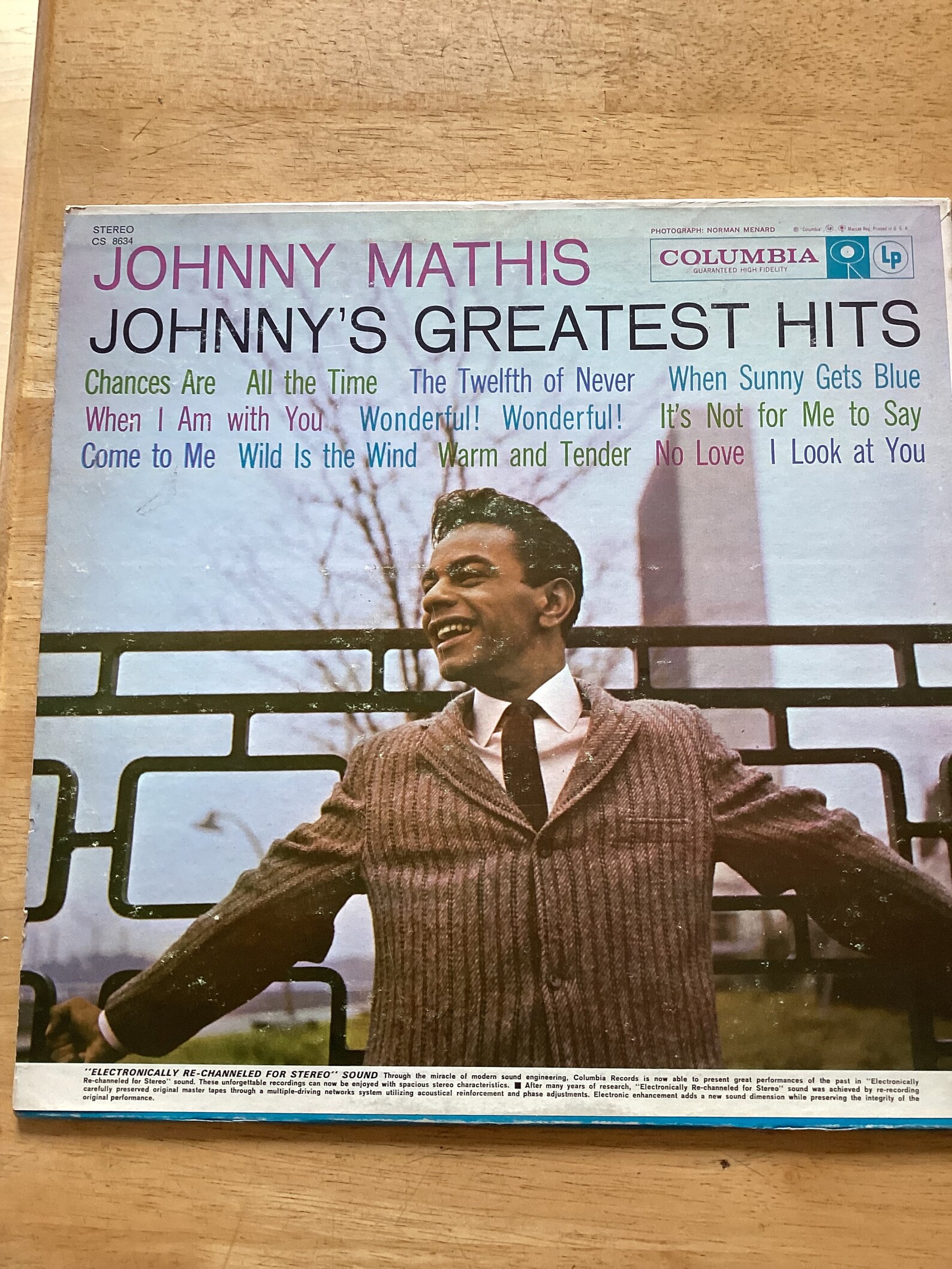Johnny Mathis LP Johnnys Greatest Hits CS8634 FREE SHIPPING - Etsy