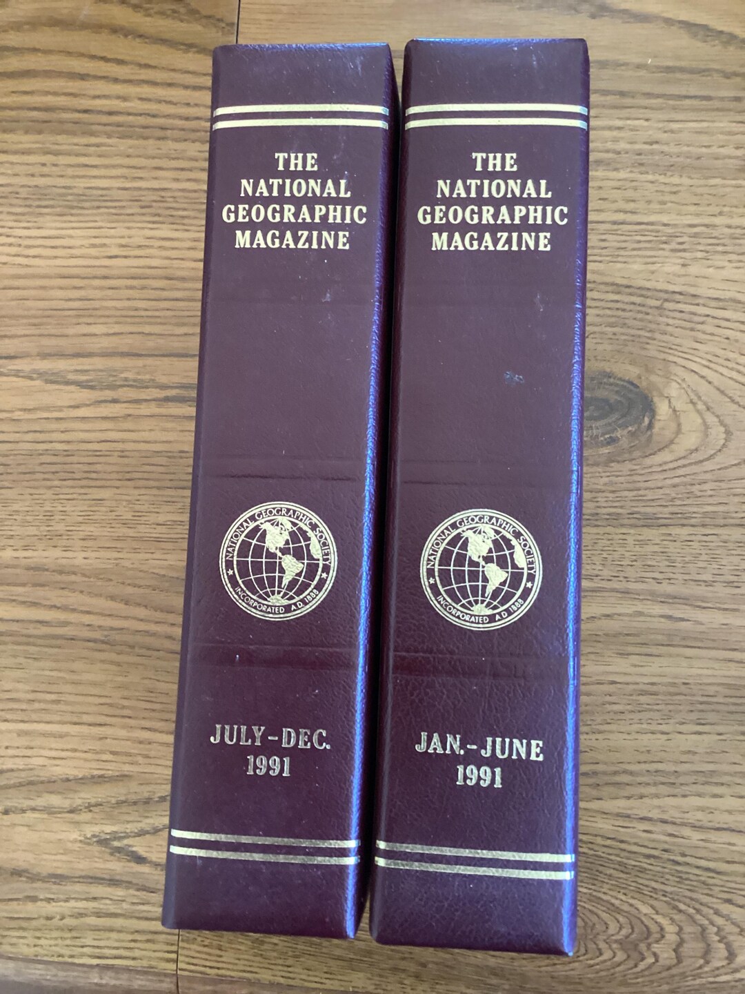 1991 National Geographic Magazines All 12 Issues Protective Slipcases ...