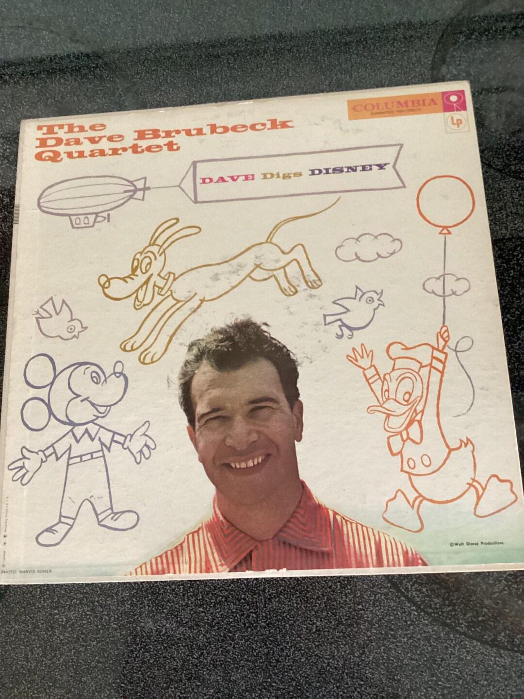 LP Dave Brubeck Dave Digs Disney 1957 Columbia 6 Eye CL1059 FREE ...