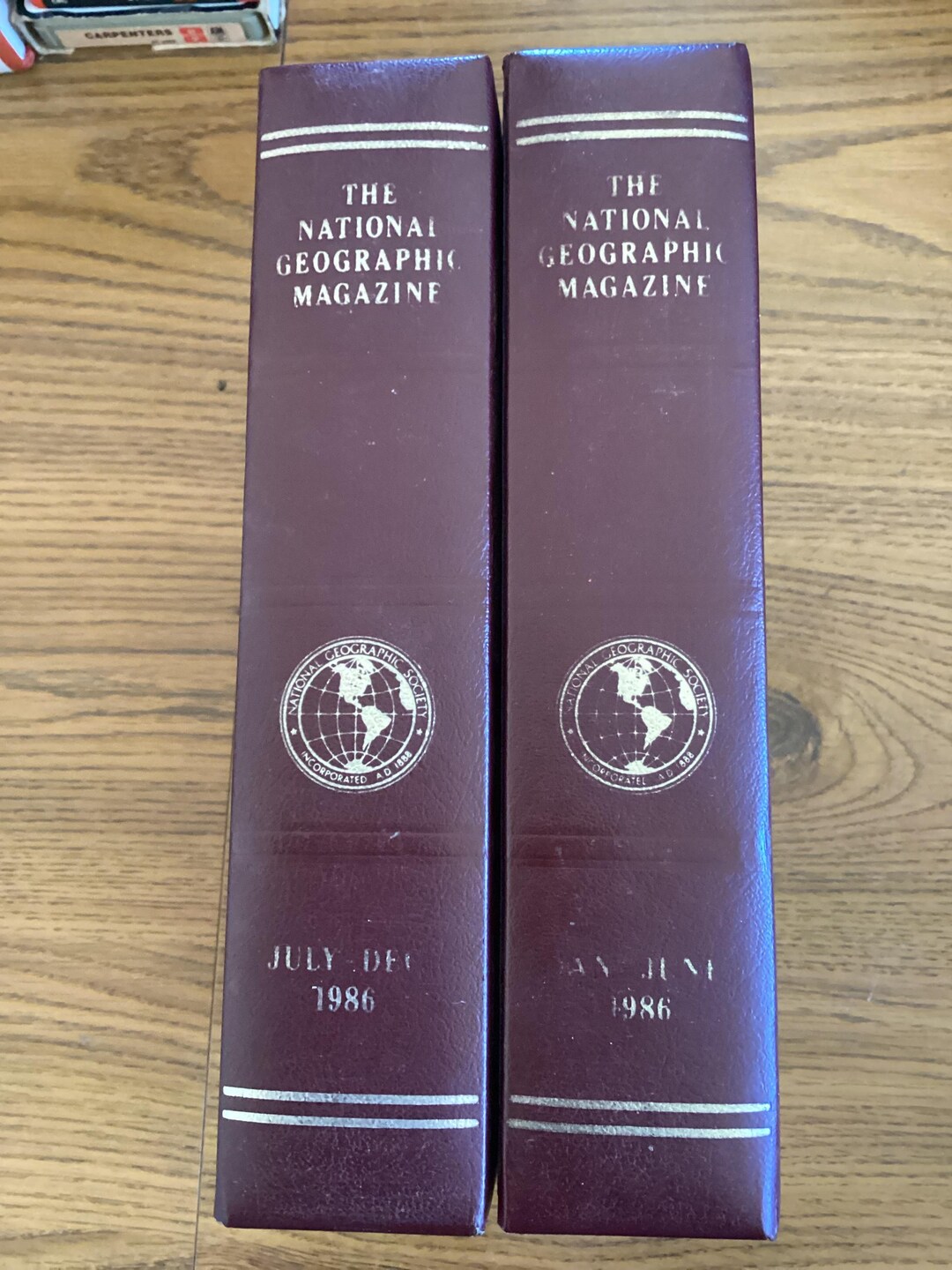 1986 National Geographic Magazines All 12 Issues Protective Slipcases ...